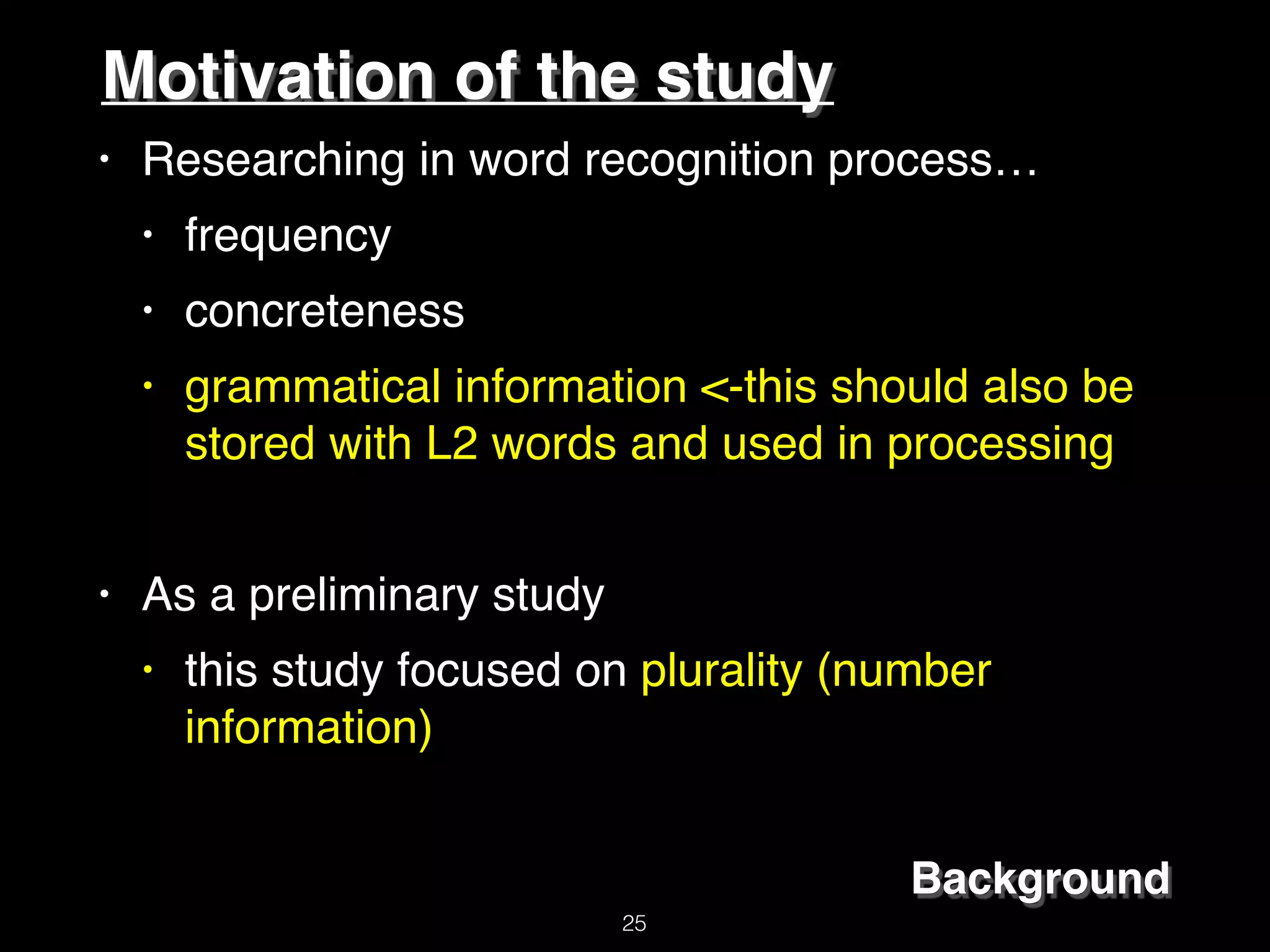 Word Frequency Effects and Plurality in L2 Word Recognition—A ...