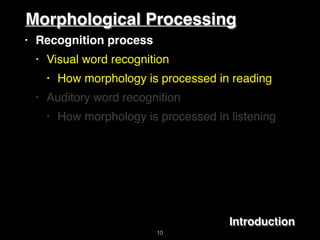 Word Frequency Effects and Plurality in L2 Word Recognition—A ...