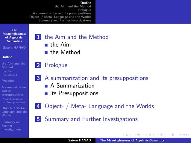 20150629 ``The Meaninglessness of Algebraic Semantics'' | PPT