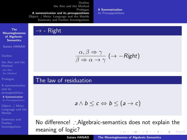 20150629 ``The Meaninglessness of Algebraic Semantics'' | PPT
