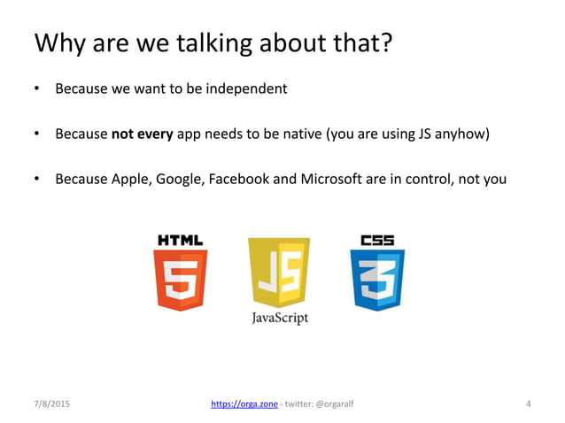 HTML5 AppCache: The Manifest | PPT