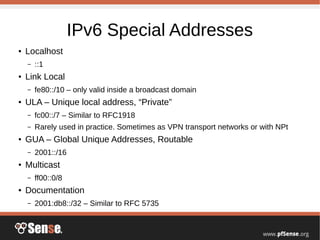 IPv6 Basics - pfSense Hangout July 2015 | PPT
