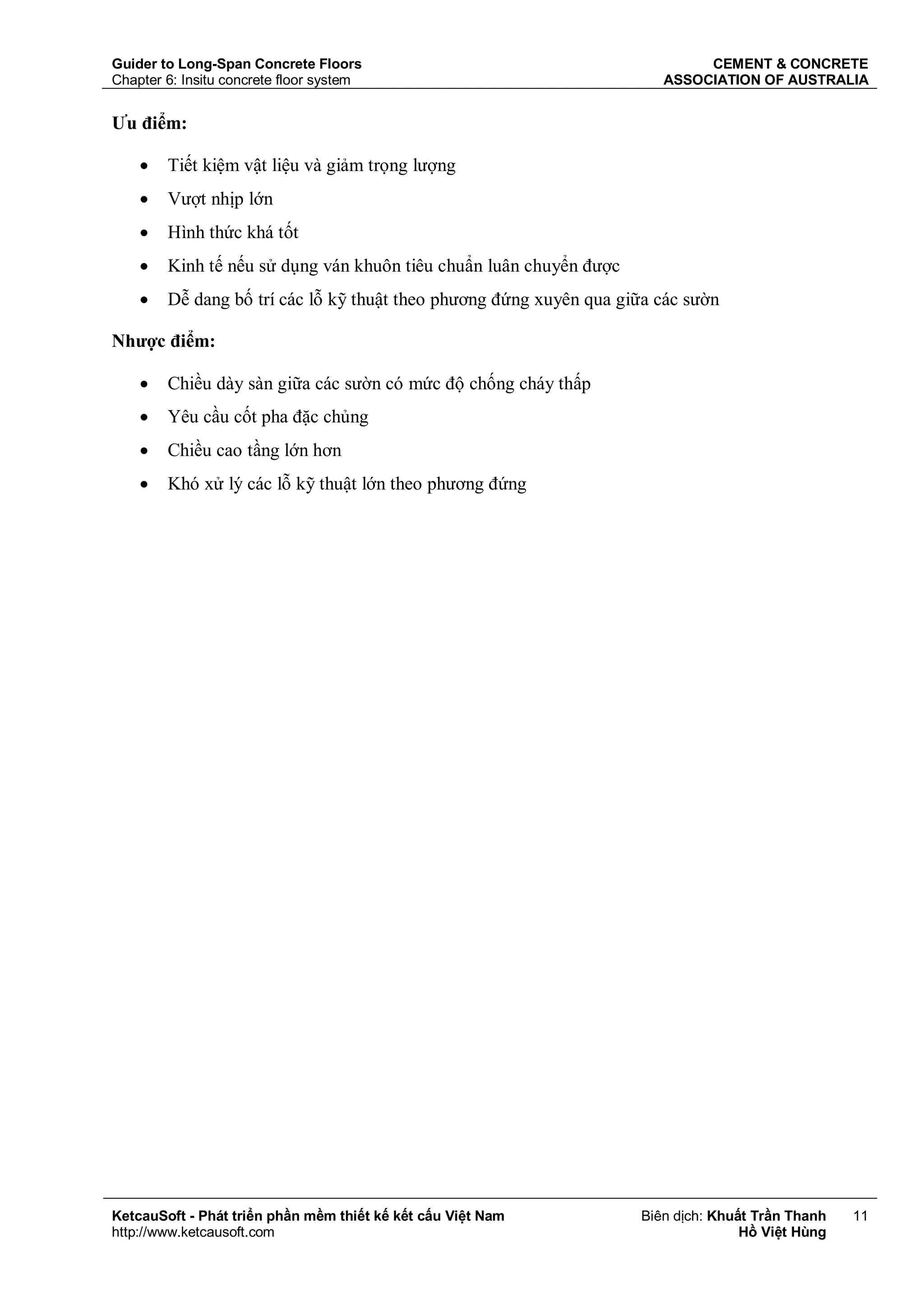 Chỉ dẫn thiết kế sàn vượt nhịp lớn | PDF