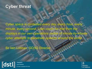 9 July 2015: Understand and interact with cyberspace themed competition ...