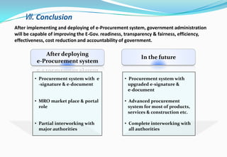 Proposal for e-Procurement System for Developing Country | PPT