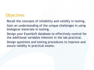 The Anatomy of a Lab Practical and the Dissection of the Results | PPTX