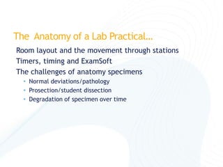 The Anatomy of a Lab Practical and the Dissection of the Results | PPTX