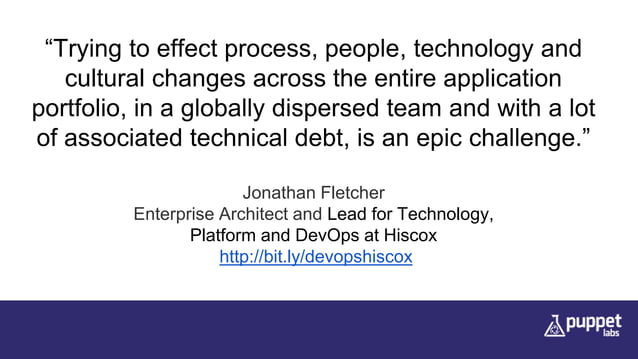 Demystifying DevOps for Ops - Including Findings from the 2015 State of DevOps Report | PPT