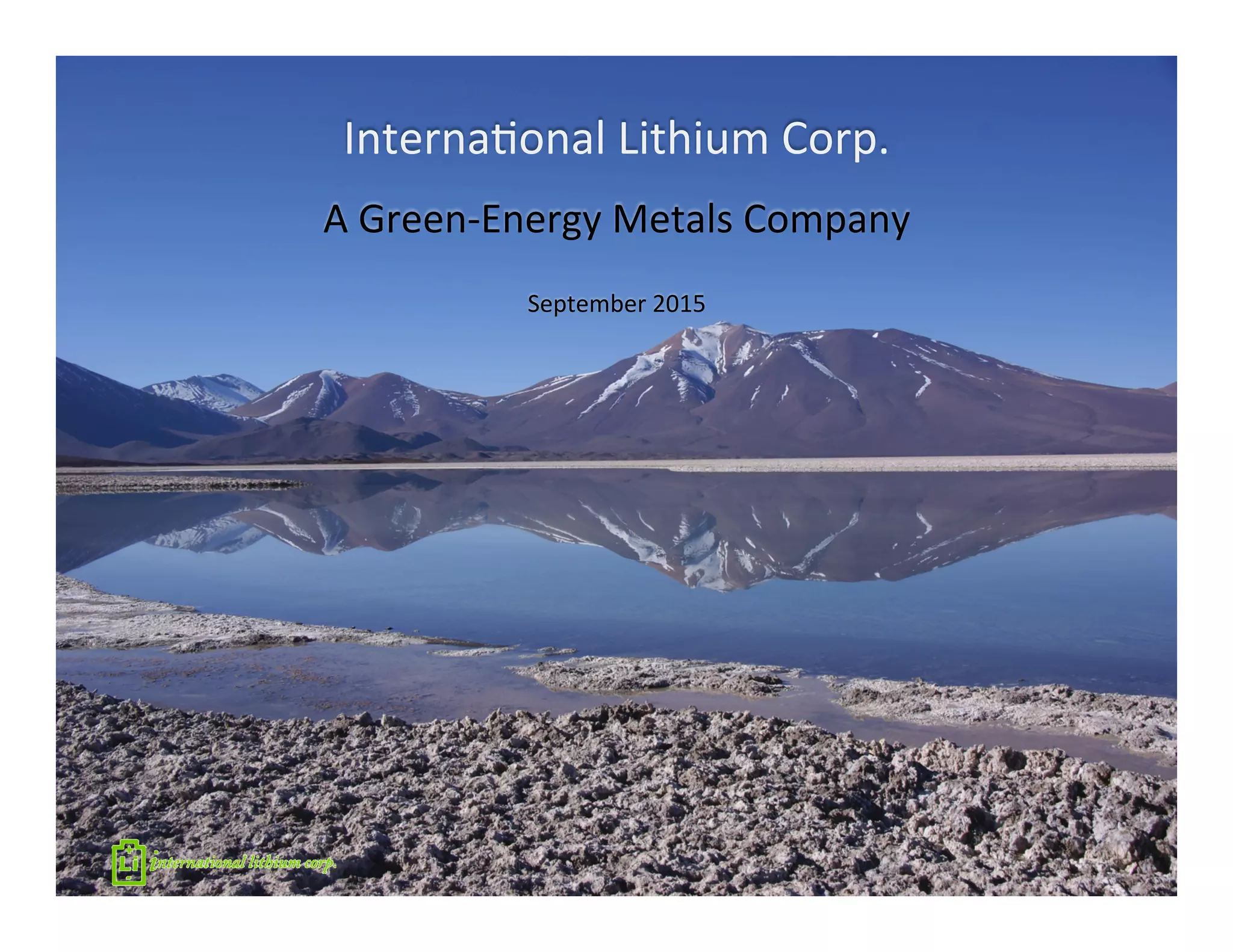 International Lithium Introduction Presentation | PDF | Chemistry | Science