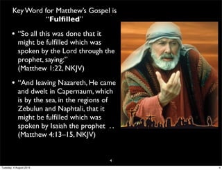Journey Through the Bible: Matthew | PDF