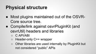 OSVR Plugin Design | PPT