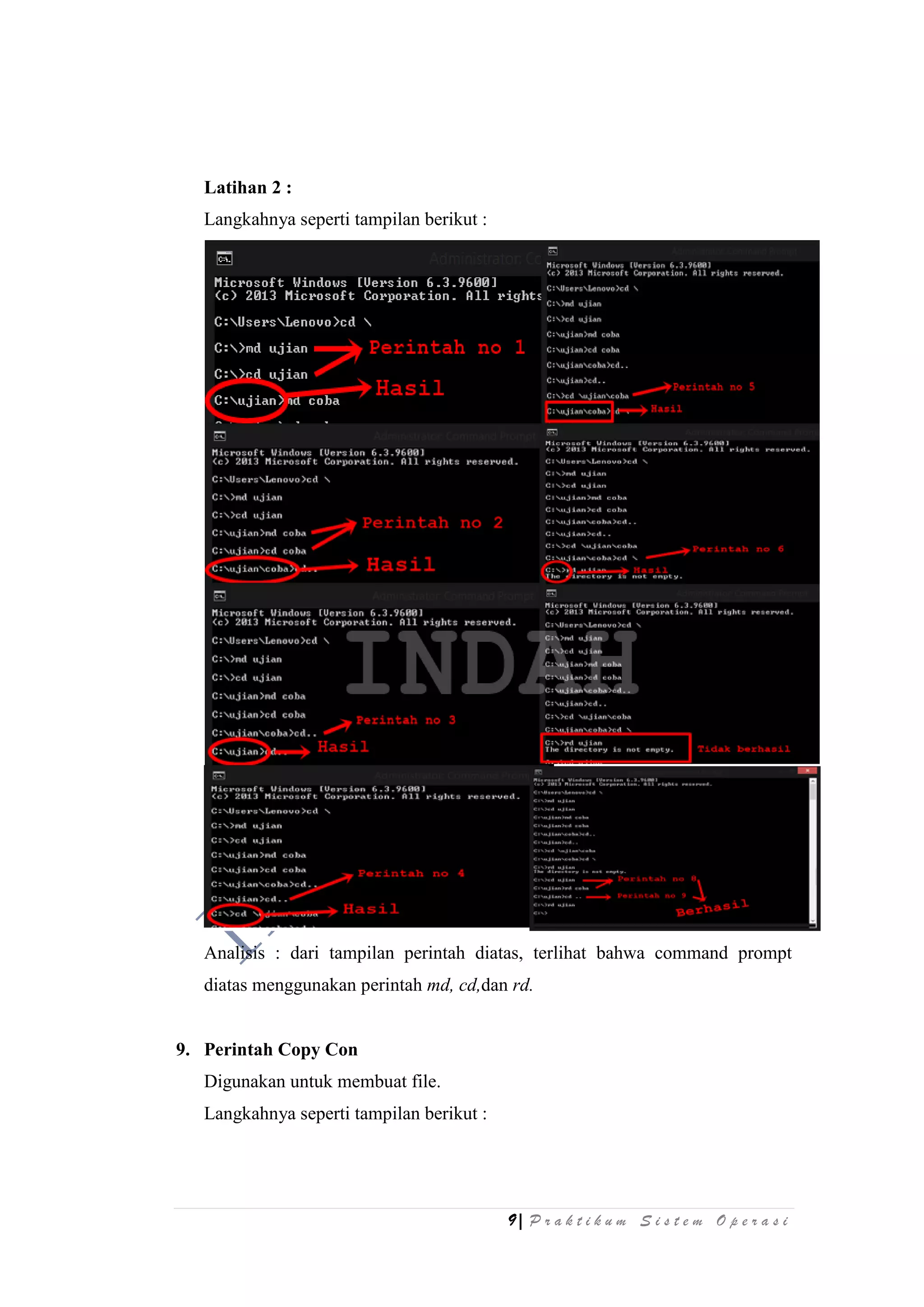 Laporan Praktikum Sistem Operasi Modul 1 | PDF Laporan Praktikum Sistem Operasi Modul 1 | PDF