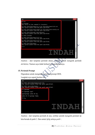 Laporan Praktikum Sistem Operasi Modul 1 | PDF