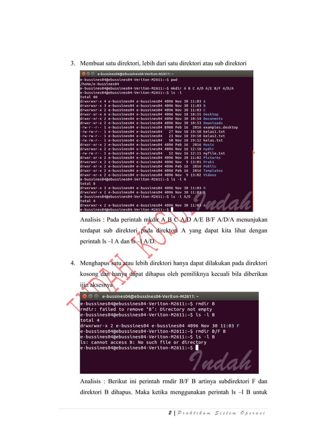 Laporan Praktikum Sistem Operasi Modul 4 | PDF