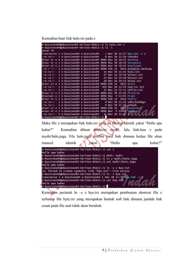 Laporan Praktikum Sistem Operasi Modul 4 | PDF Laporan Praktikum Sistem Operasi Modul 4 | PDF