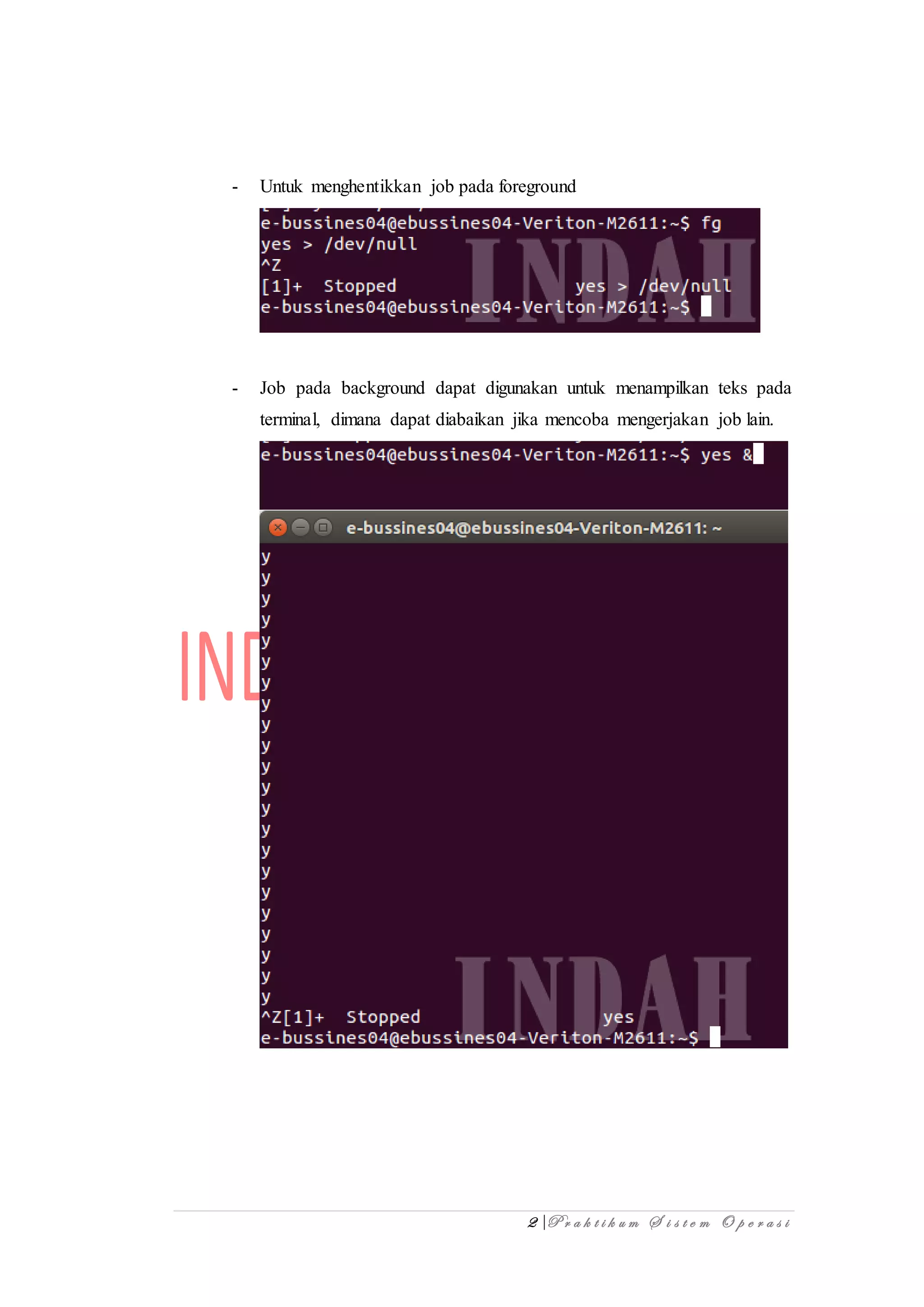 Laporan Praktikum Sistem Operasi Modul 7 dan 8 | PDF