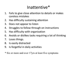 Diagnosis and Management of ADHD The Adult Patient | PPTX
