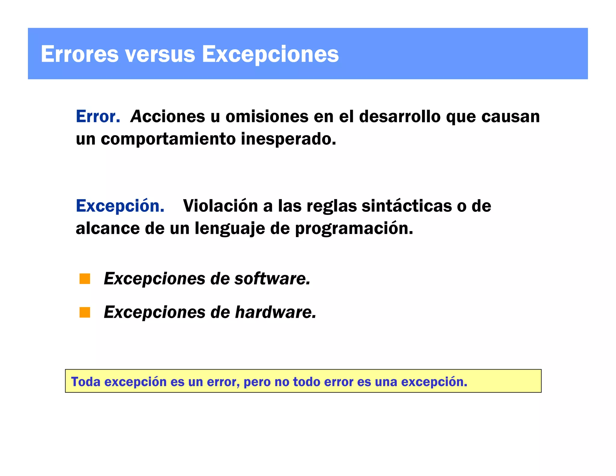 Manejo Estructurado De Excepciones | PDF | Programming Languages ...