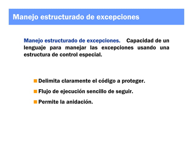 Manejo Estructurado De Excepciones | PDF | Programming Languages ...