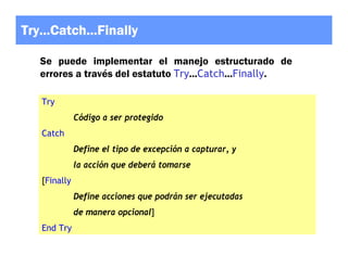 Manejo Estructurado De Excepciones | PDF | Programming Languages ...