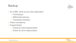 SharePoint Databases: What you need to know (201509) | PPTX