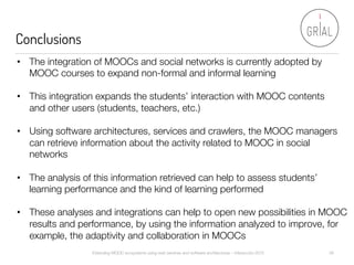 Extending MOOC ecosystems using web services and software architectures ...