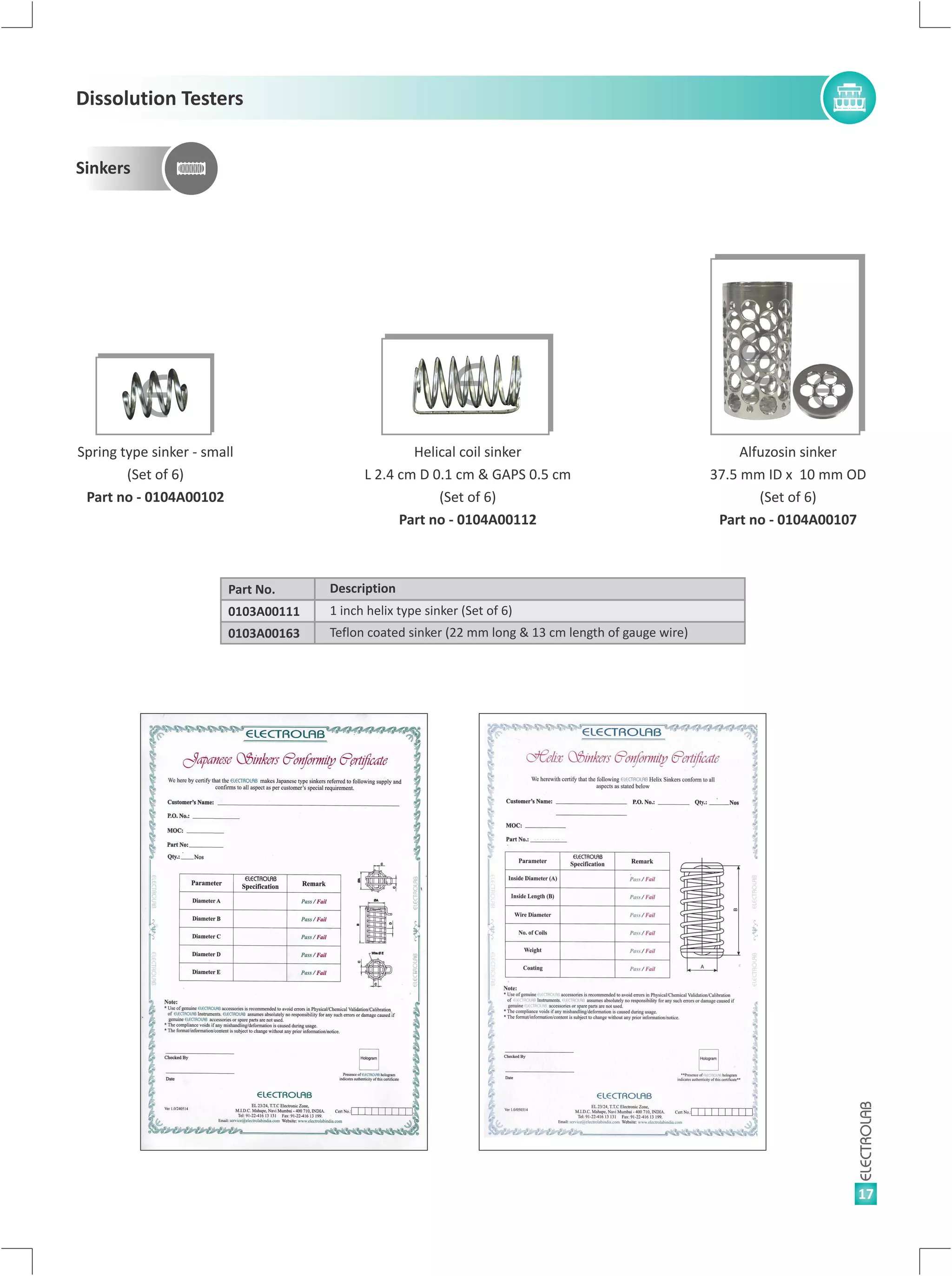 Electrolab accessories catalogue | PDF