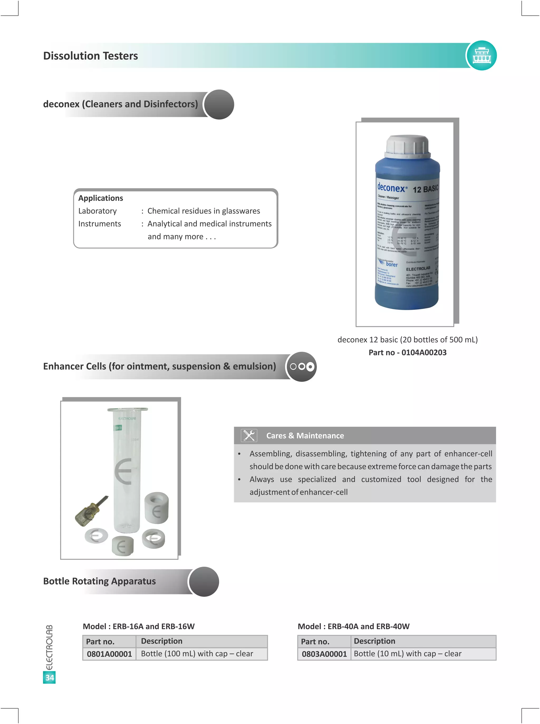 Electrolab accessories catalogue | PDF