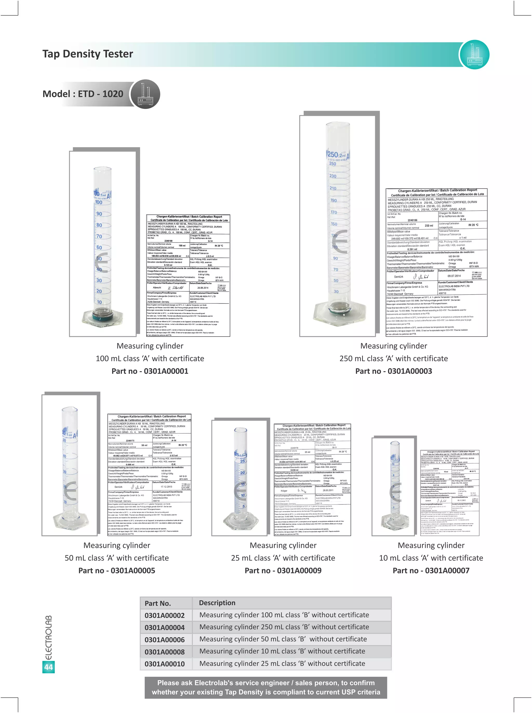 Electrolab accessories catalogue | PDF