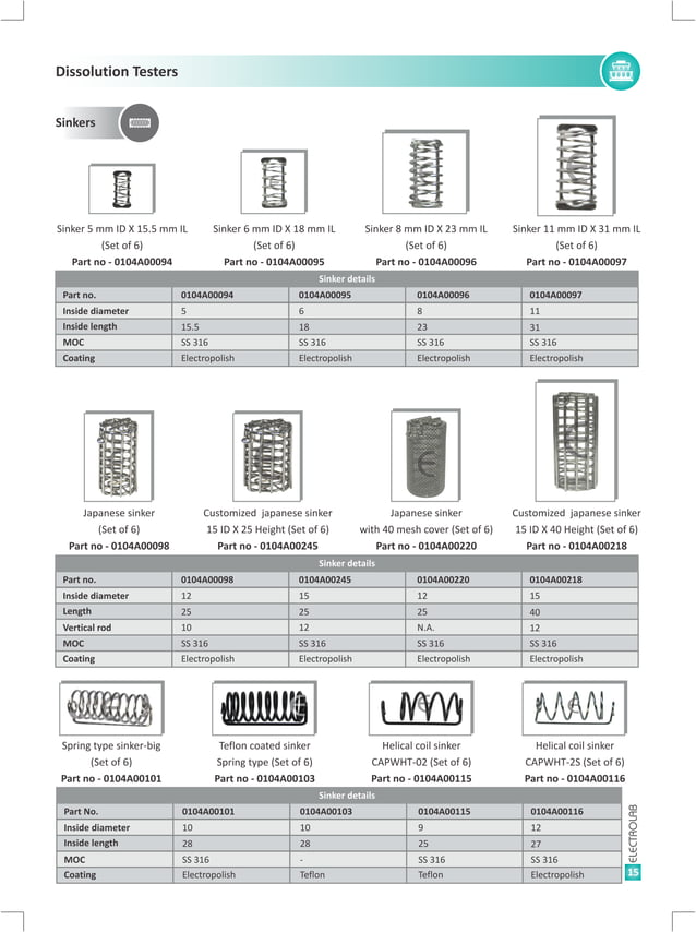 Electrolab accessories catalogue | PDF