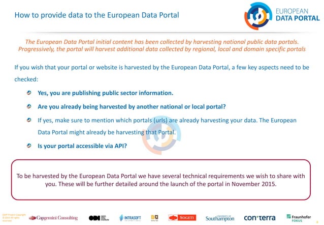 General Presentation European Data Portal | PPT