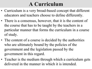 201510060347 topic 1 what is curriculum | PPT