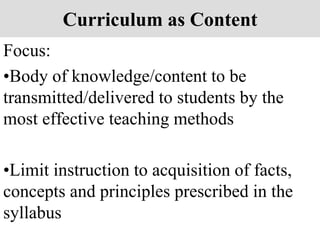 201510060347 topic 1 what is curriculum | PPT