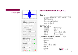 Balise Evaluation Tool | PDF