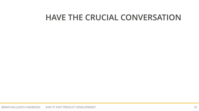 Ship it! Fast Product Development | PPT