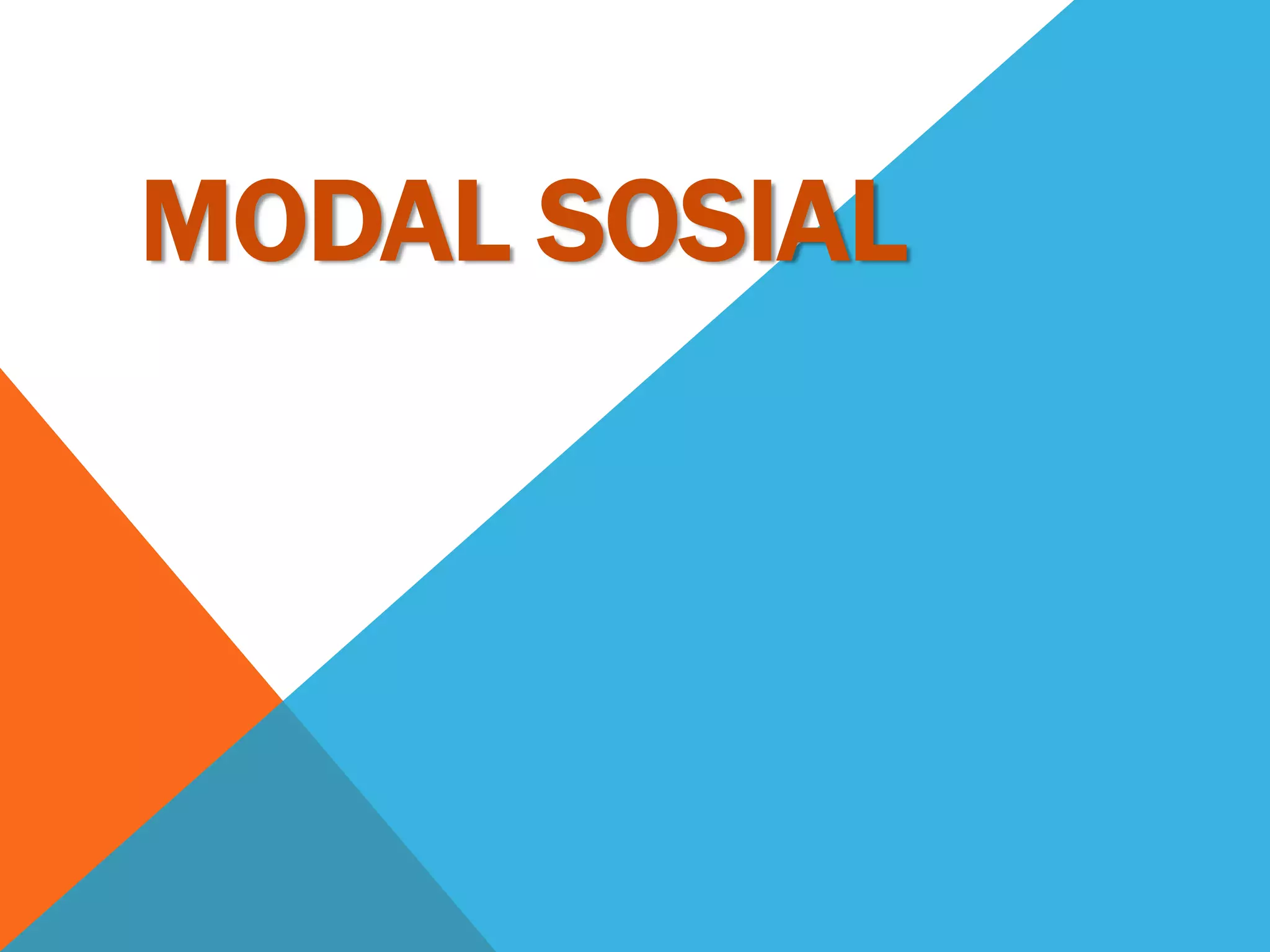 Teori Modal Sosial | PPTX