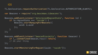 Beacons in Appcelerator Titanium | PDF | Operating Systems | Computer Software and Applications