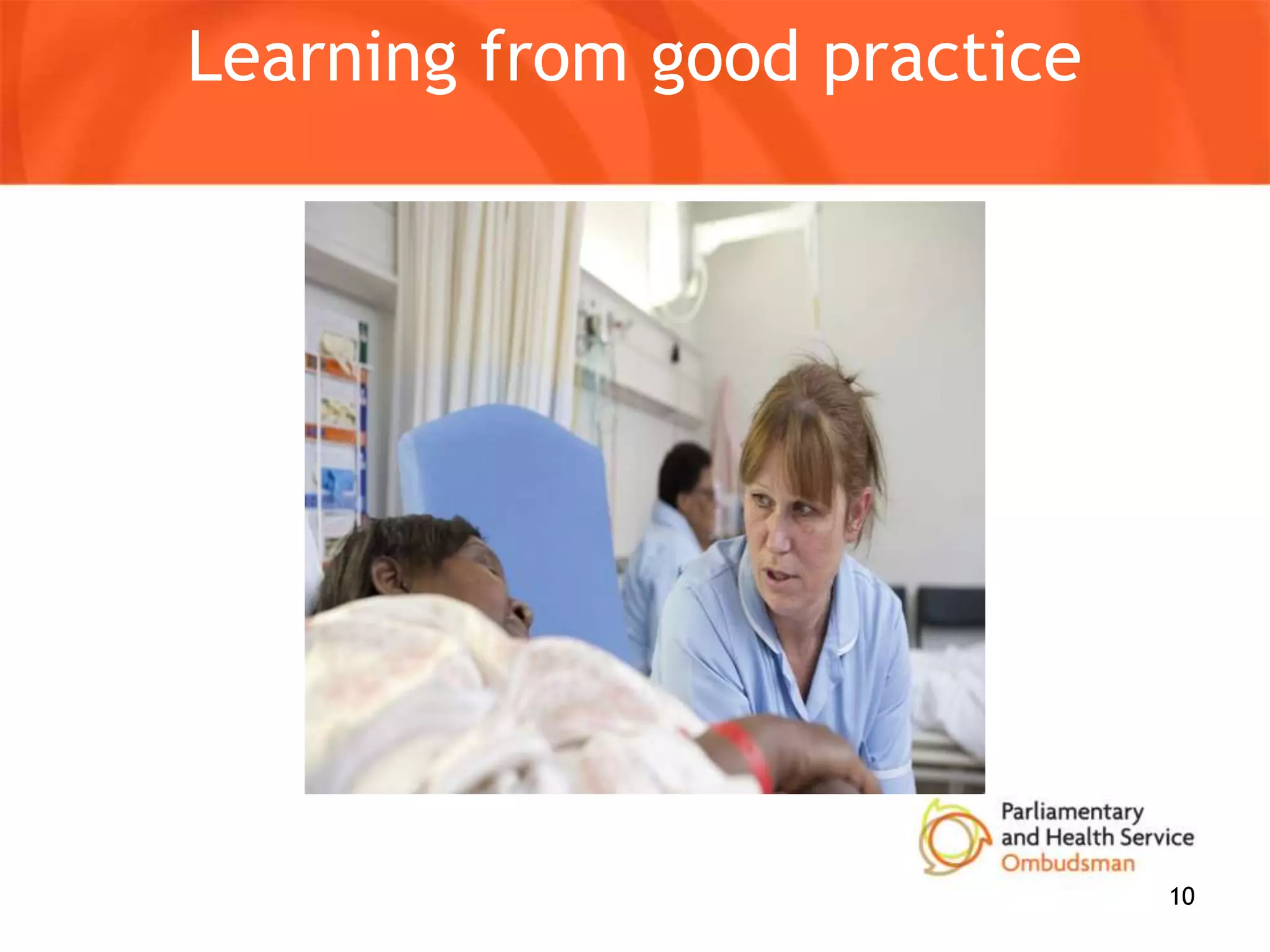 Improving complaint handling and learning from good practice | PPTX