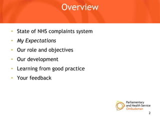 Improving complaint handling and learning from good practice | PPTX