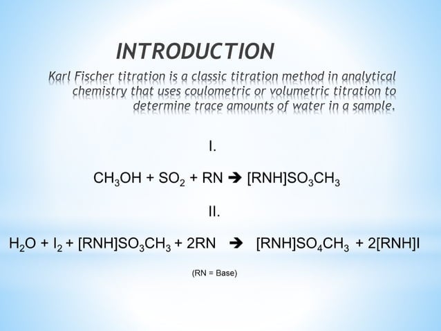 karl fischer titration slide | PPTX