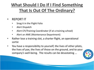 The Importance of the Pre/Post-Flight Inspection | PPTX