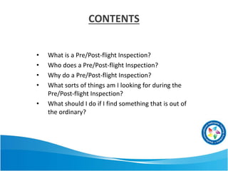 The Importance of the Pre/Post-Flight Inspection | PPTX