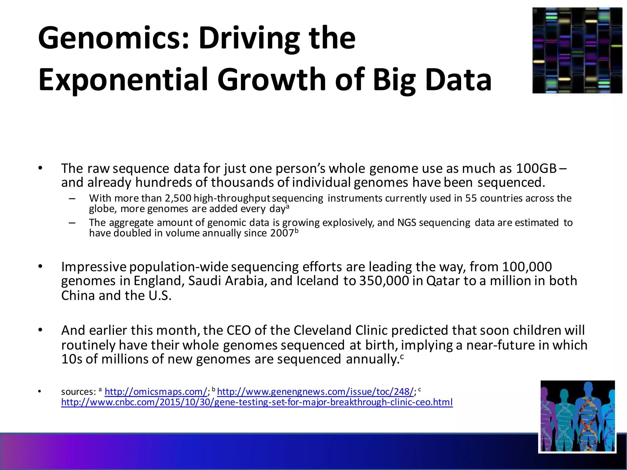 Genomics: Big Data Leading to Big Opportunities | PDF