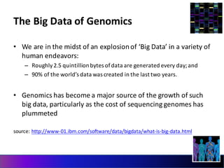 Genomics: Big Data Leading to Big Opportunities | PDF