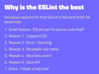 20151117 es lint | PDF | Programming Languages | Computing