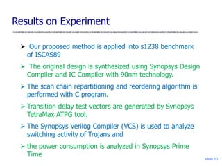 Scan Segmentation Approach to Magnify Detection Sensitivity for Tiny Hardware Trojan | PPT