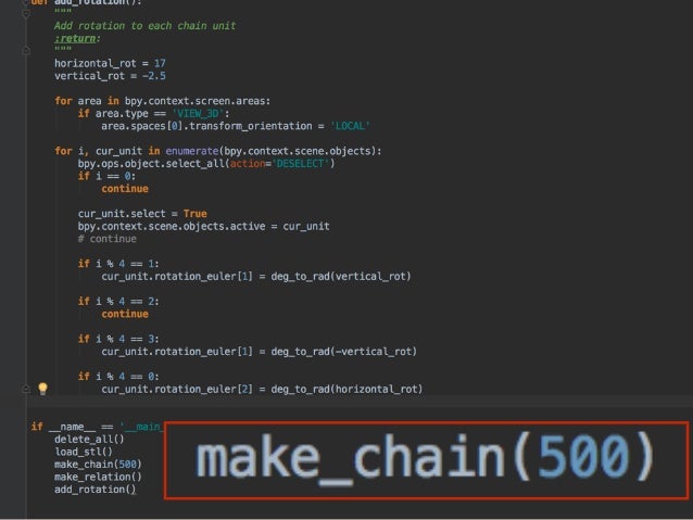 3D Modeling by Python scripts