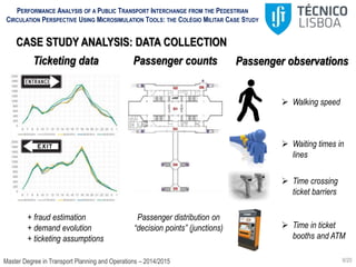 Performance analysis of a public transport interchange from the pedestrian circulation ...