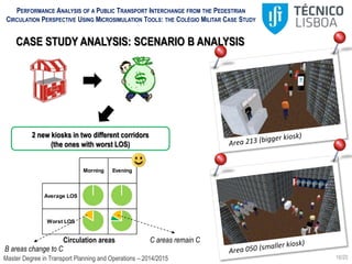 Performance analysis of a public transport interchange from the pedestrian circulation ...