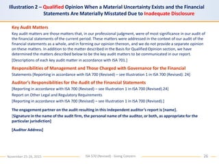 ISA 570 (Revised) Going Concern - الاستمرارية | PPTX